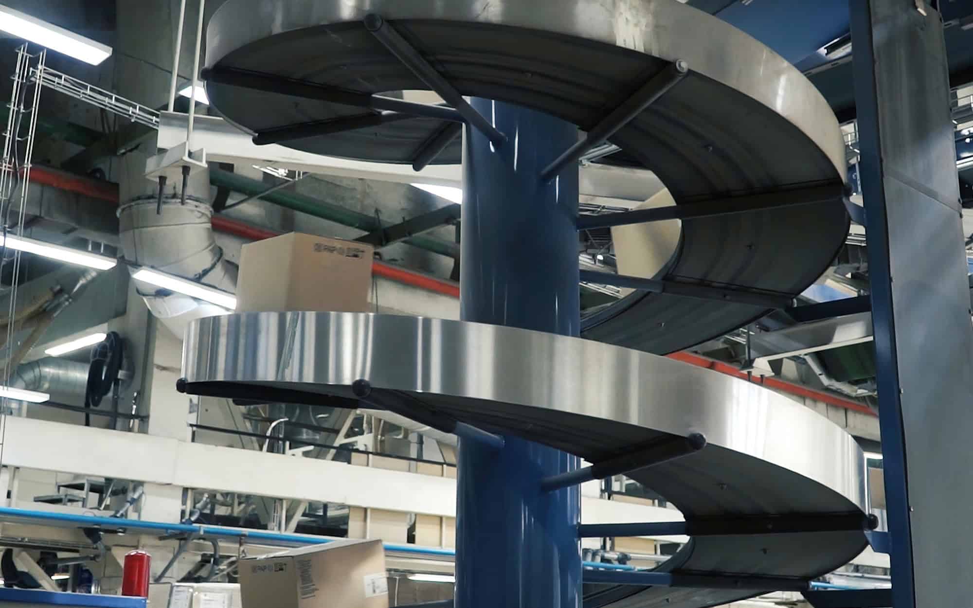 Vertical Spiral Conveyor Installation | Distribution X